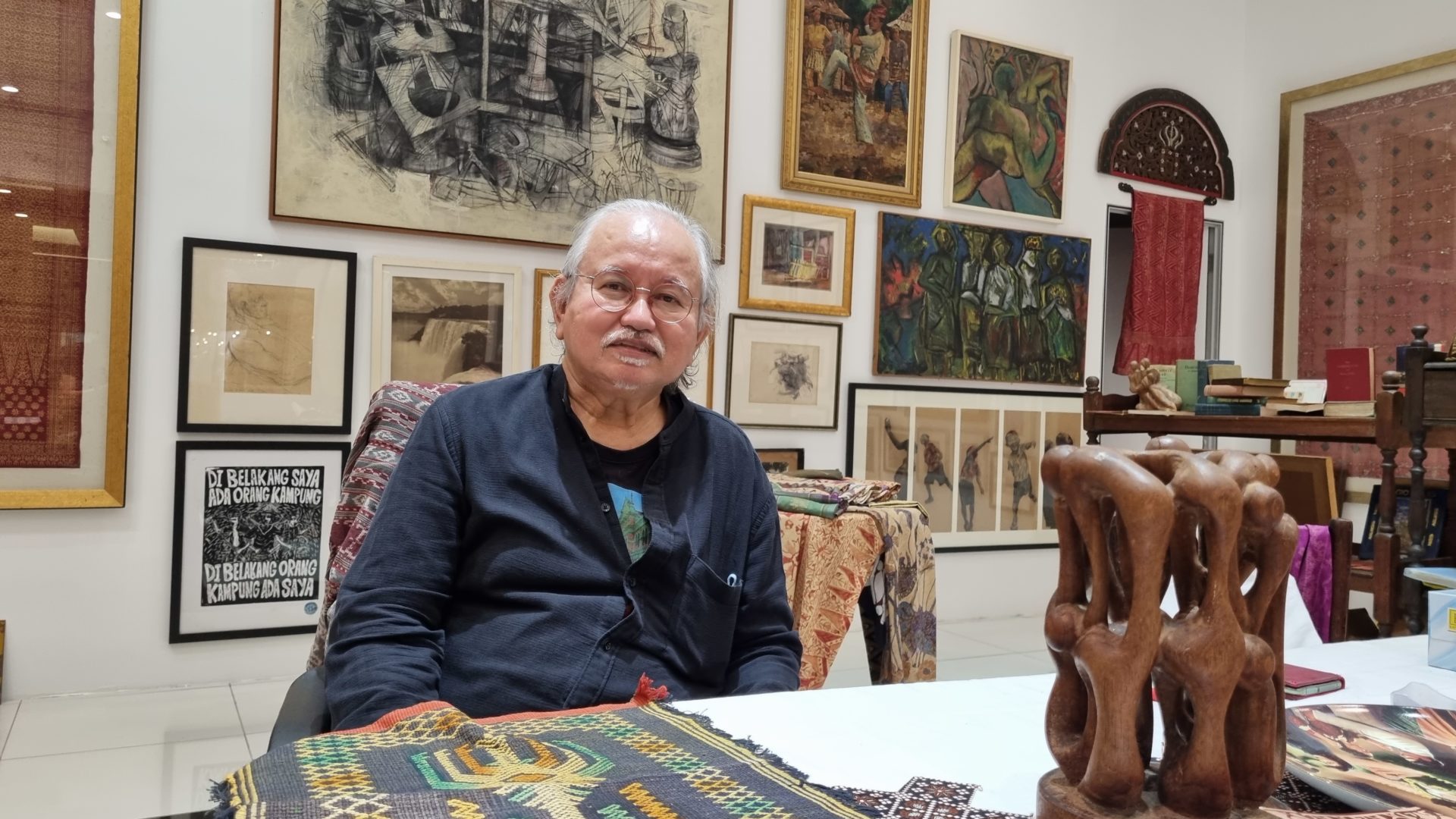 Sepetang bersama Raja Ahmad Aminullah di R A Arts Haven - BASKL